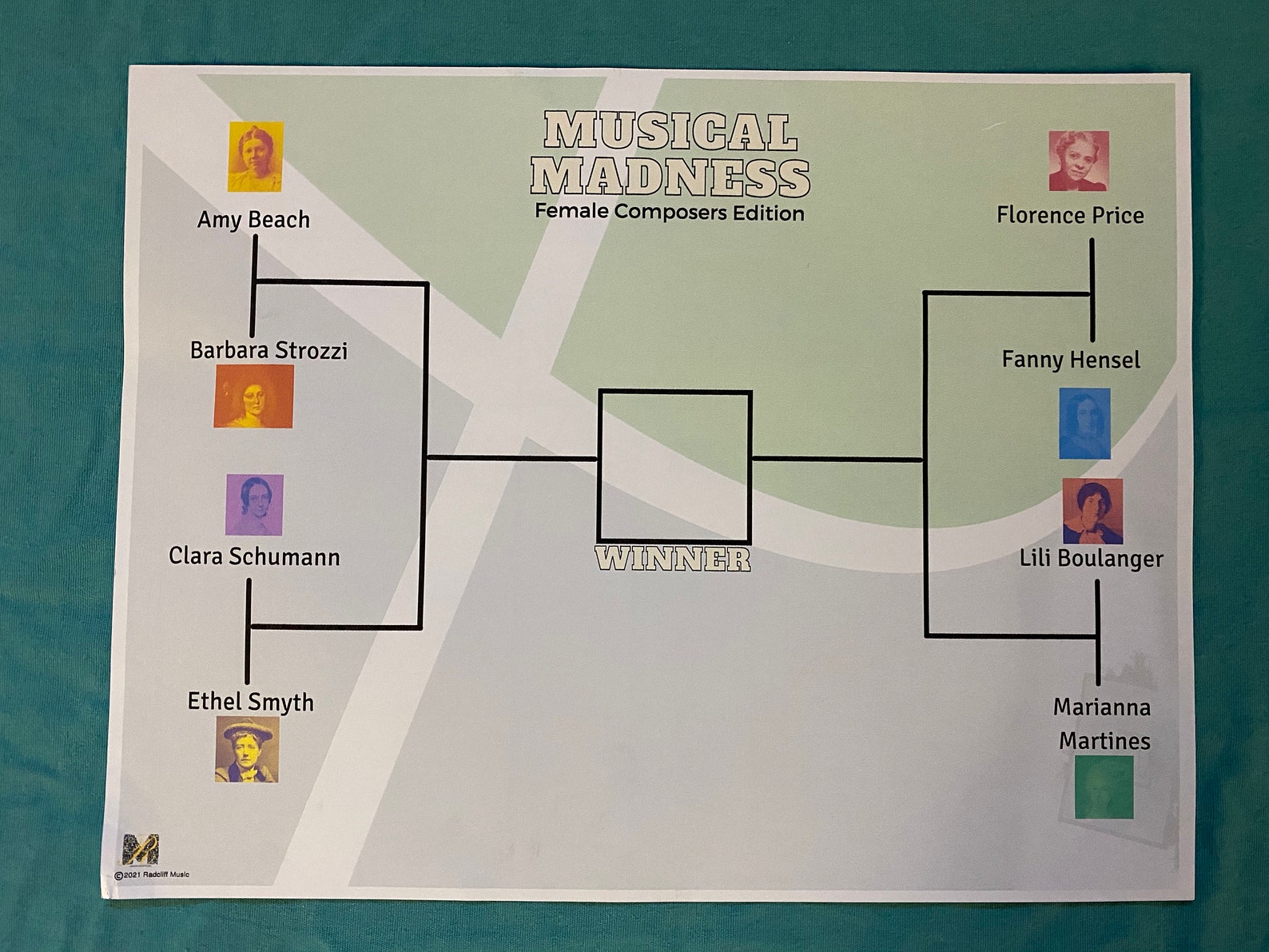 PRINTABLE Female Composers musical Madness Project - Etsy