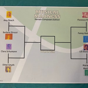 PRINTABLE Female Composers "musical Madness" Project - Etsy