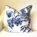Navy Toile Pillow - Etsy