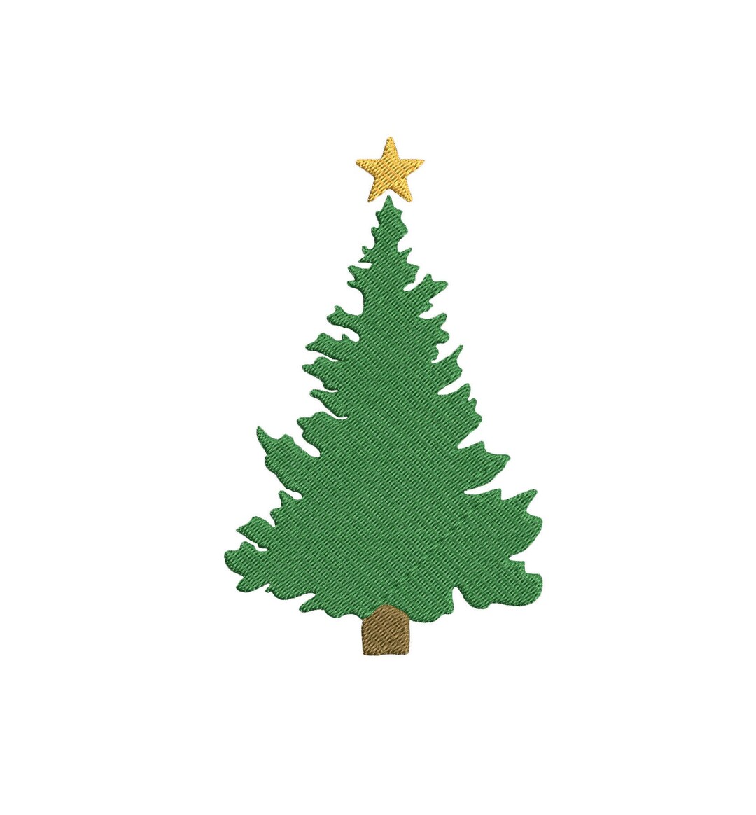 Christmas Tree Embroidery Design - Instant Embroidery Download - Etsy