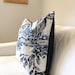 Navy Toile Pillow - Etsy