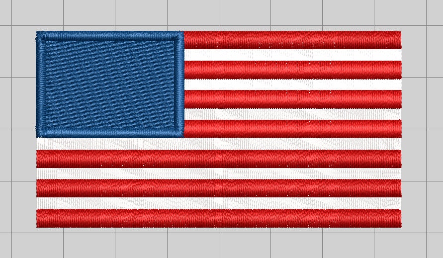 American Flag With No Stars Instant Embroidery Download - Etsy