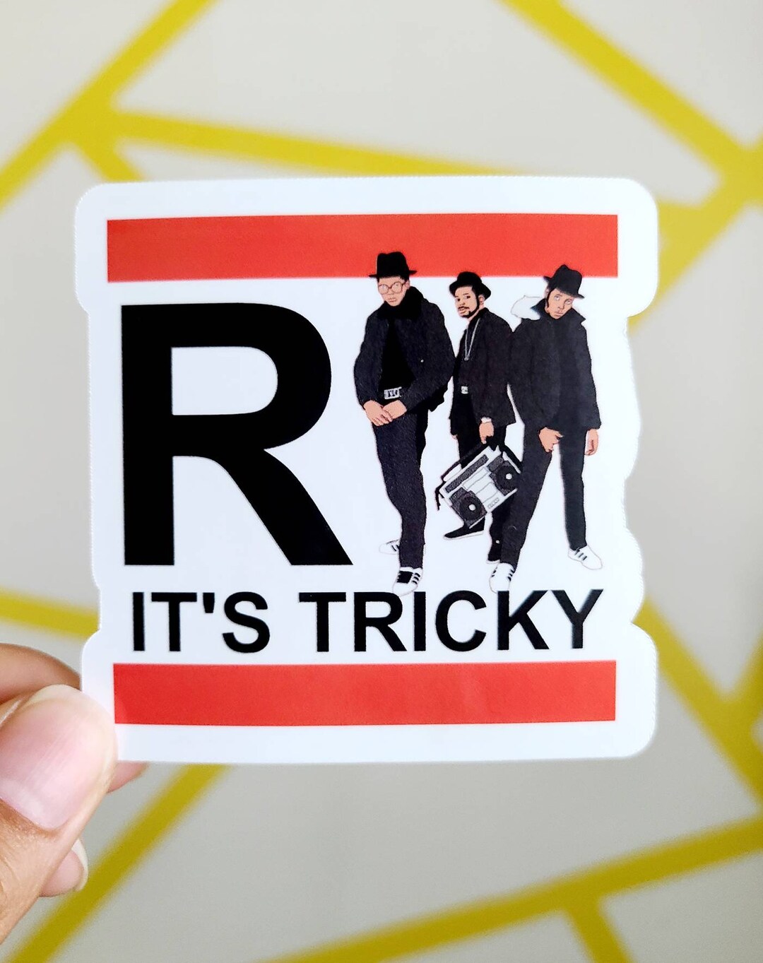 R, It's Tricky RUN DMC Hip-hop Sticker Speech Therapy SLP Speech ...