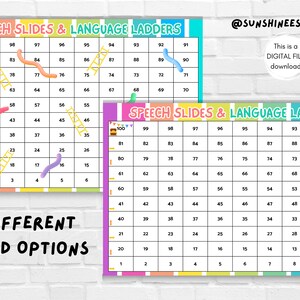 Speech Slides & Language Ladders Reward System - Etsy
