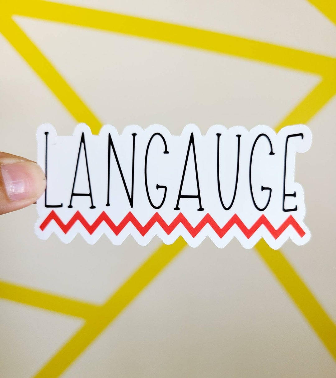 Mispelled Language Cute Sticker Speech Therapy SLP Speech Stickers ...