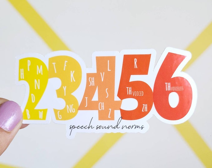 Speech Sound Norms Cute Sticker Speech Therapy SLP Speech Stickers ...