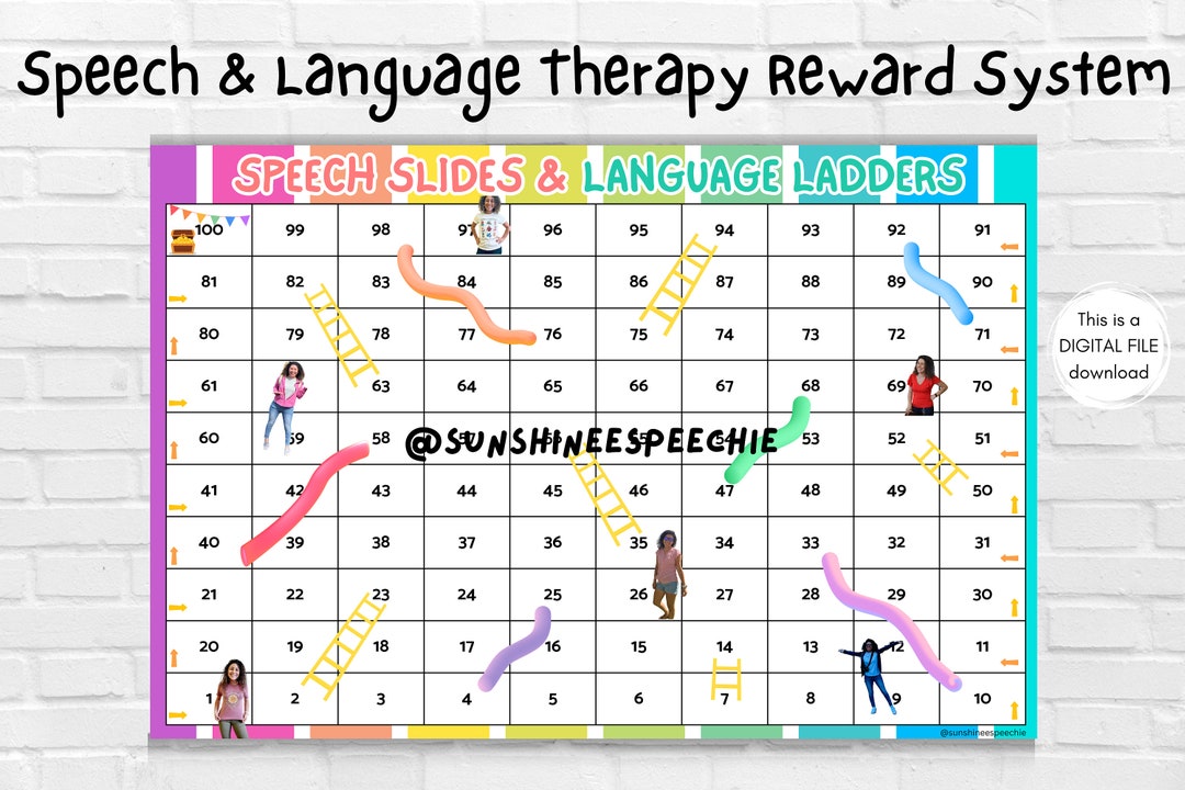 Speech Slides & Language Ladders Reward System - Etsy