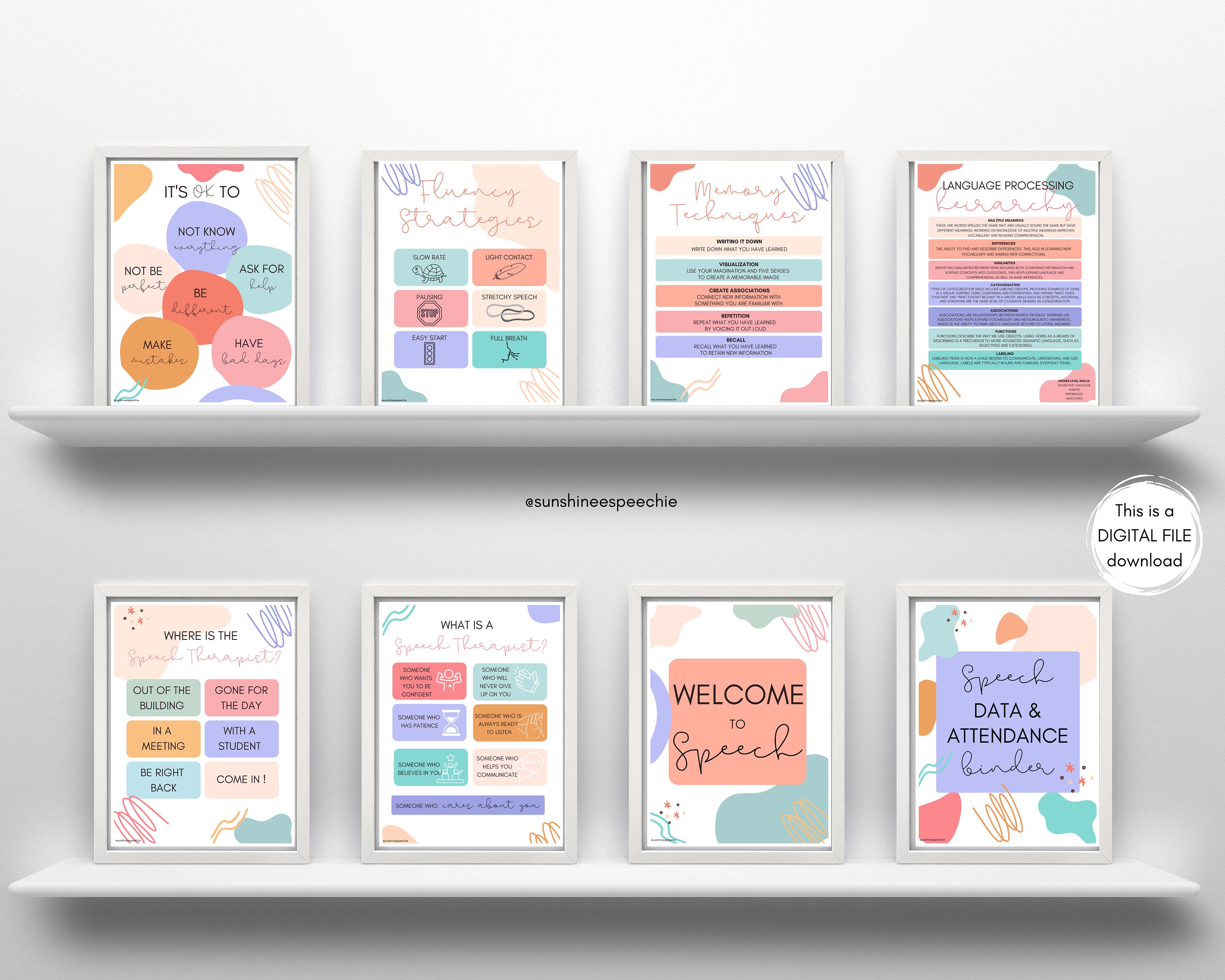 42 Speech & Language Therapy Room Decor Posters - Etsy