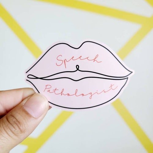 Speech Pathology Lips Cute Sticker Speech Therapy SLP - Etsy