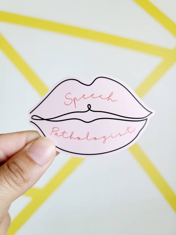 Speech Pathology Lips Cute Sticker Speech Therapy SLP - Etsy UK