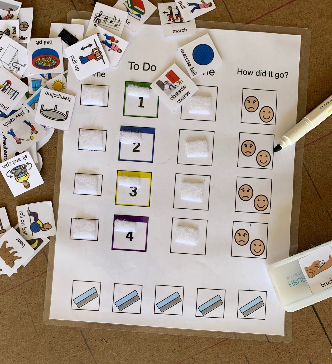 Sensory Diet Choices/menu | Etsy