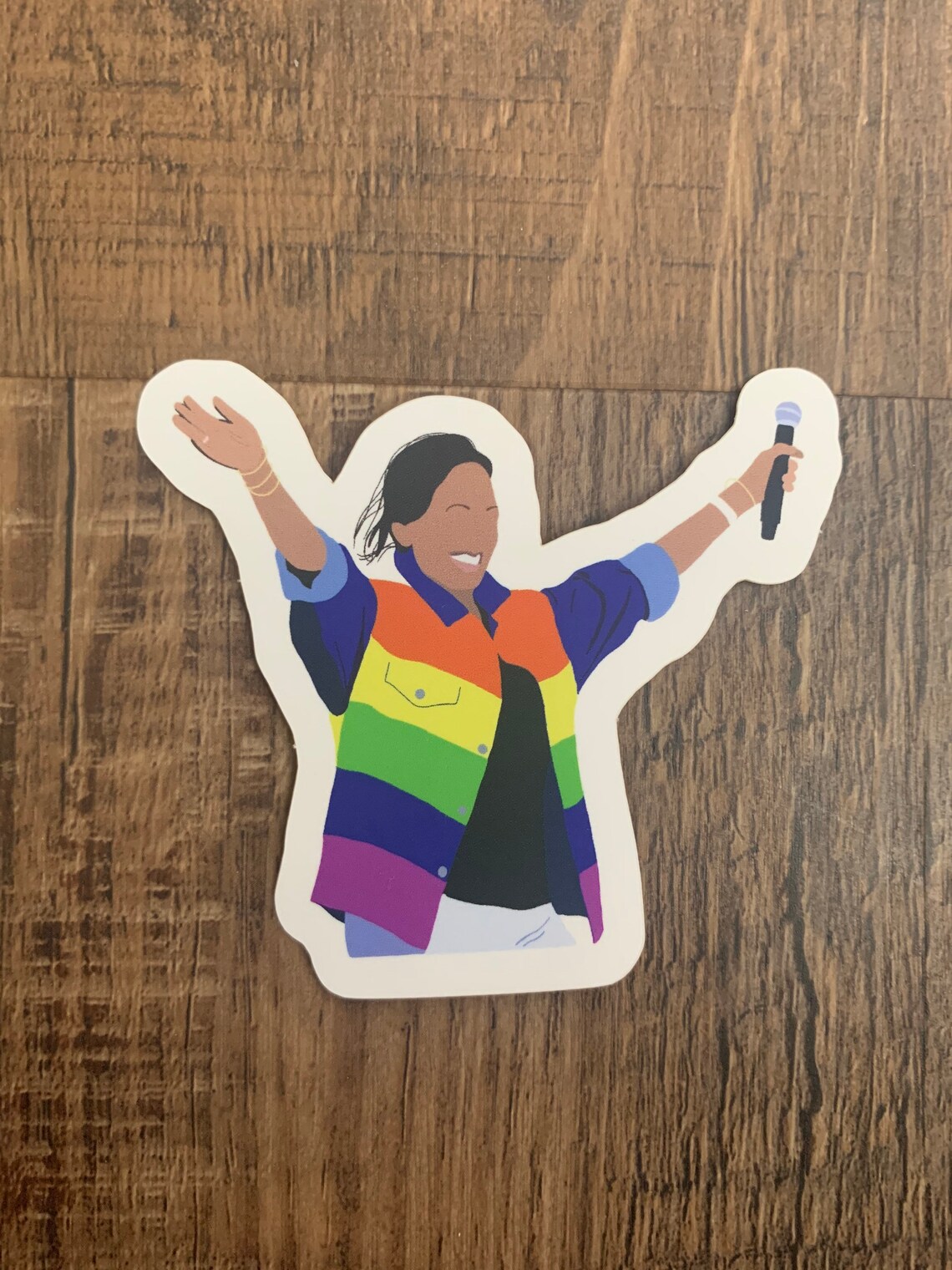 Kamala Harris 2x3in pride sticker LGBT sticker rainbow | Etsy