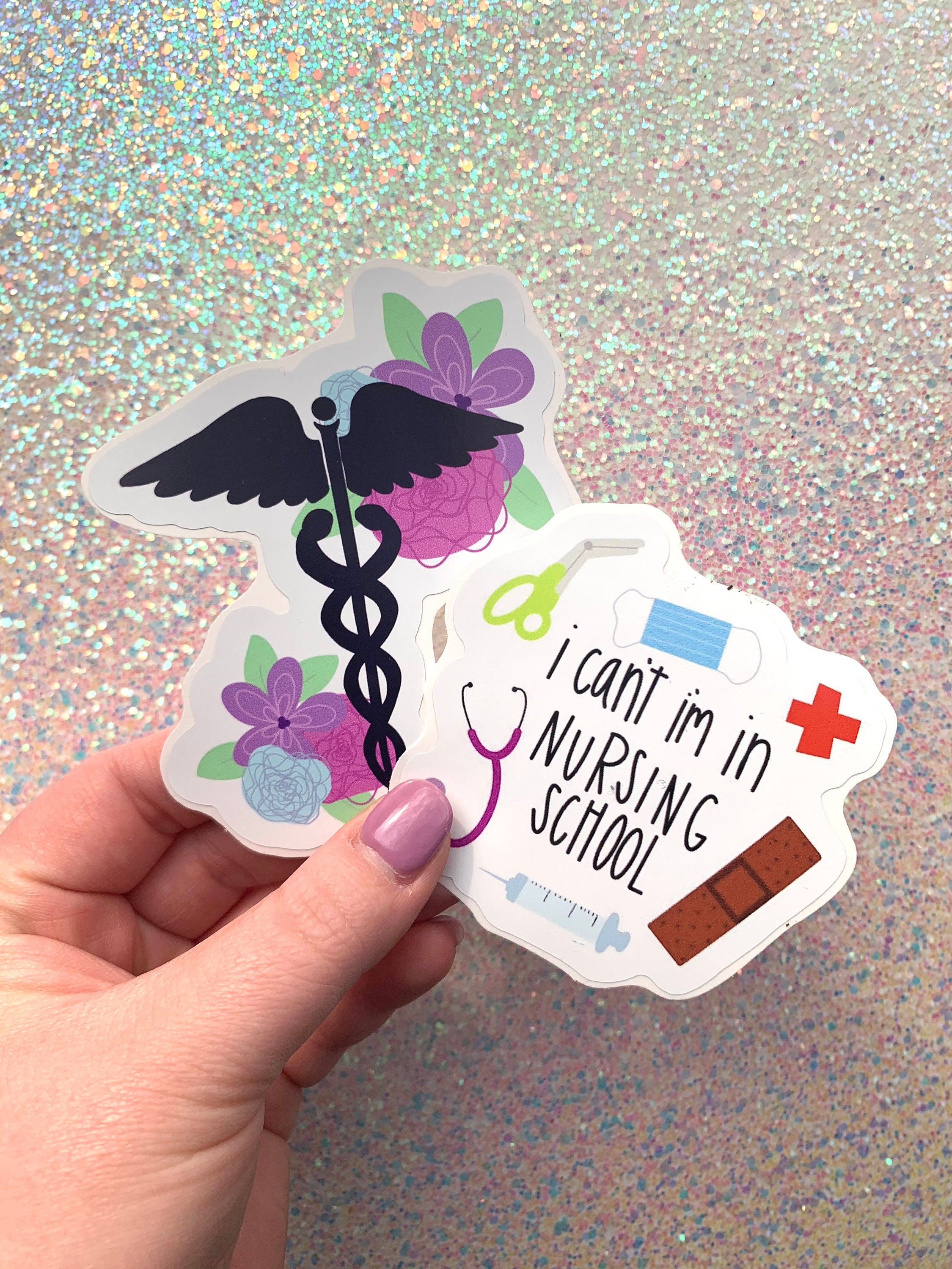 Nursing School Sticker Pack / RN car decal / nurse tumbler | Etsy