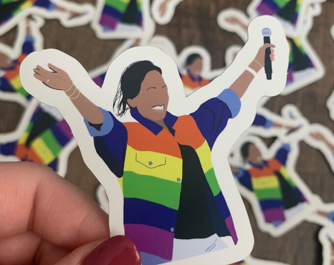 Kamala Harris 2x3in Pride Sticker LGBT Sticker Rainbow Sticker Pride ...