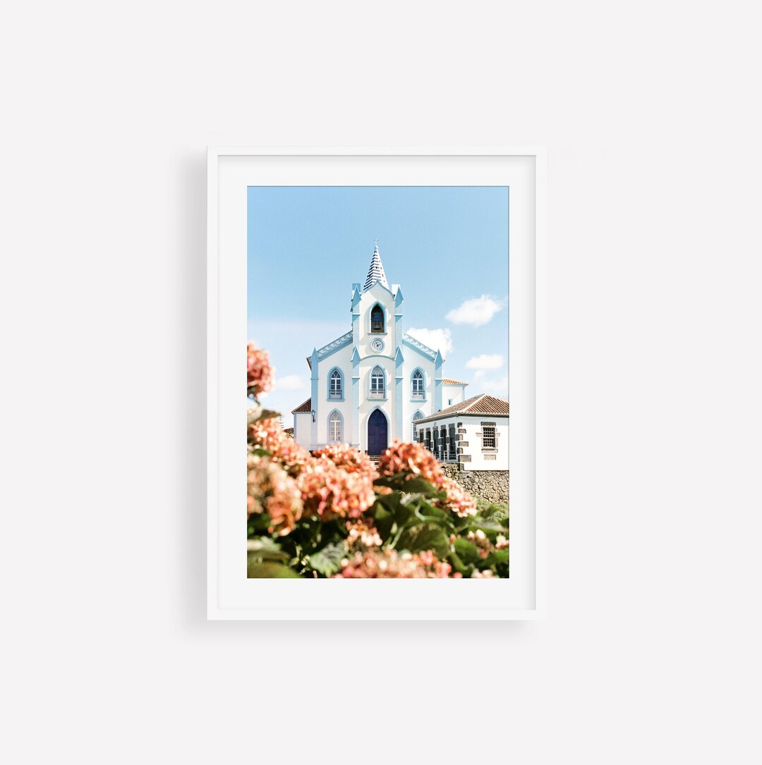 Portuguese Church in Altares, Terceira, Azores Photography Print - Etsy