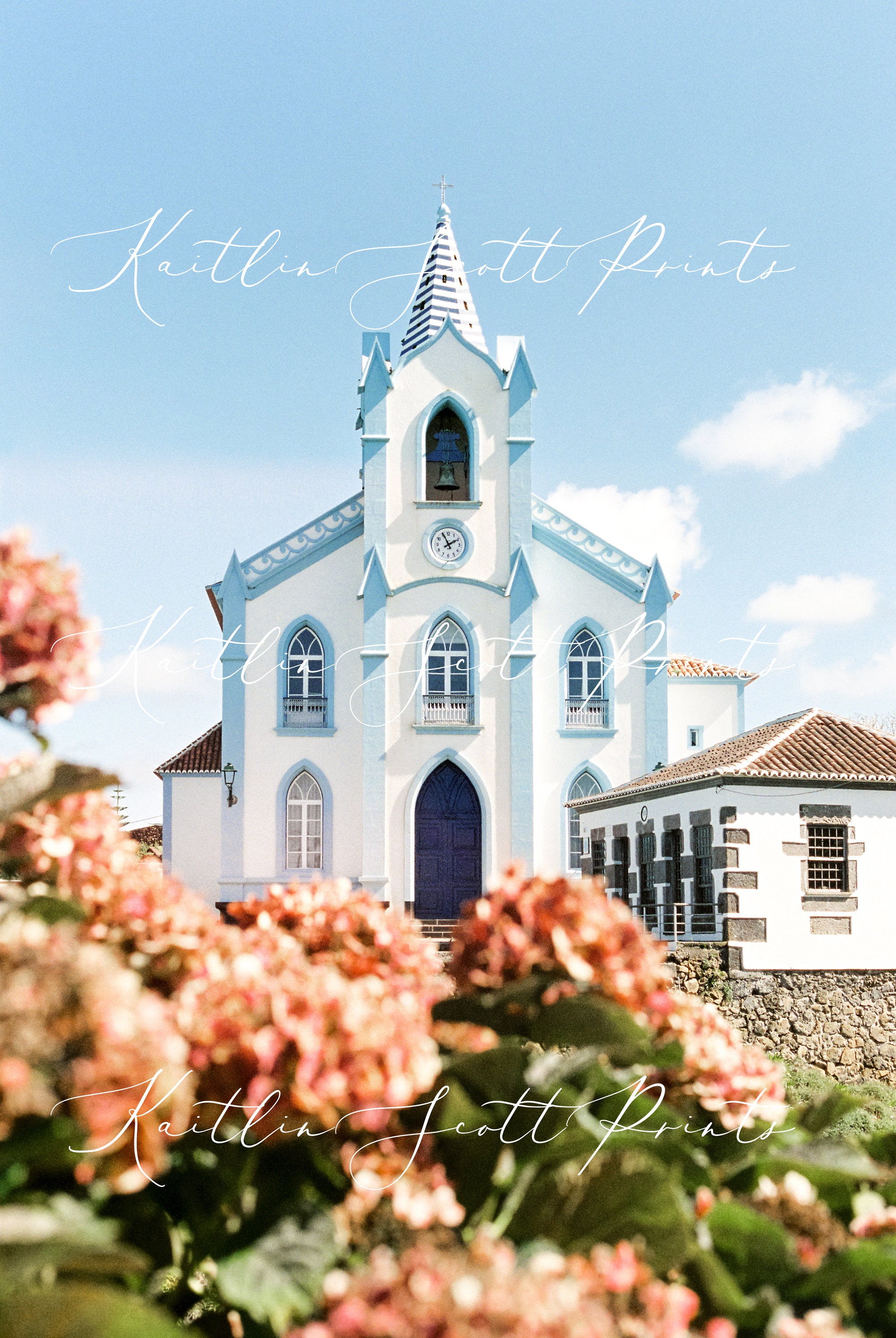 Portuguese Church in Altares, Terceira, Azores Photography Print - Etsy