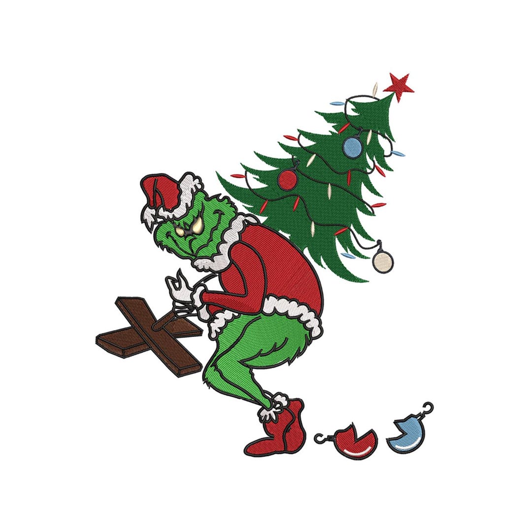 Grinch Embroidery Machine Files Design - Etsy