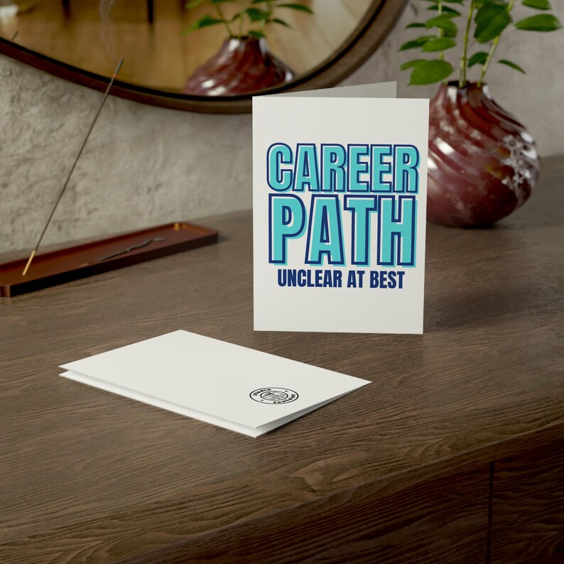 Career Path Unclear Funny Work Card - Etsy