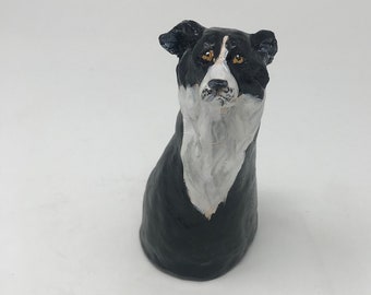 Ceramic Border Collie Figure - Etsy UK