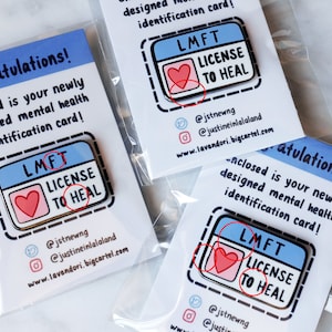 LMFT / LCSW / LPC License to Heal Enamel Pin - Etsy
