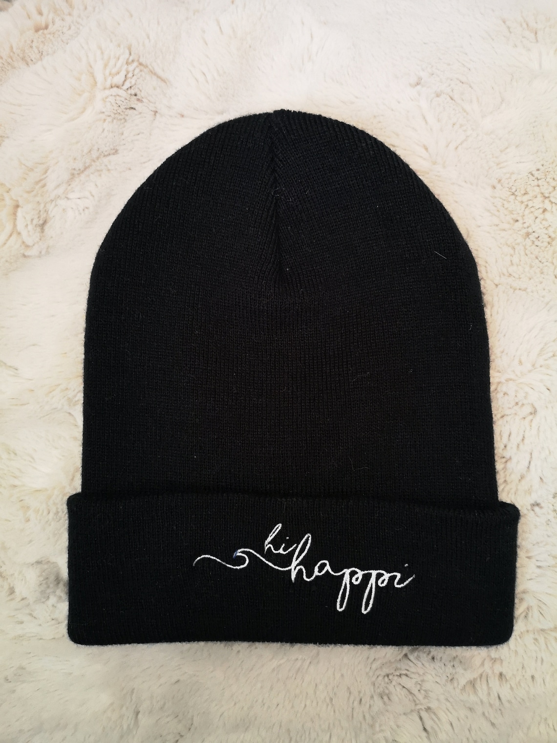 Clásico gorro negro de invierno - Etsy España