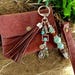 Western Silver Bag Charm, Cowgirl Silver Turquoise Keychain - Etsy