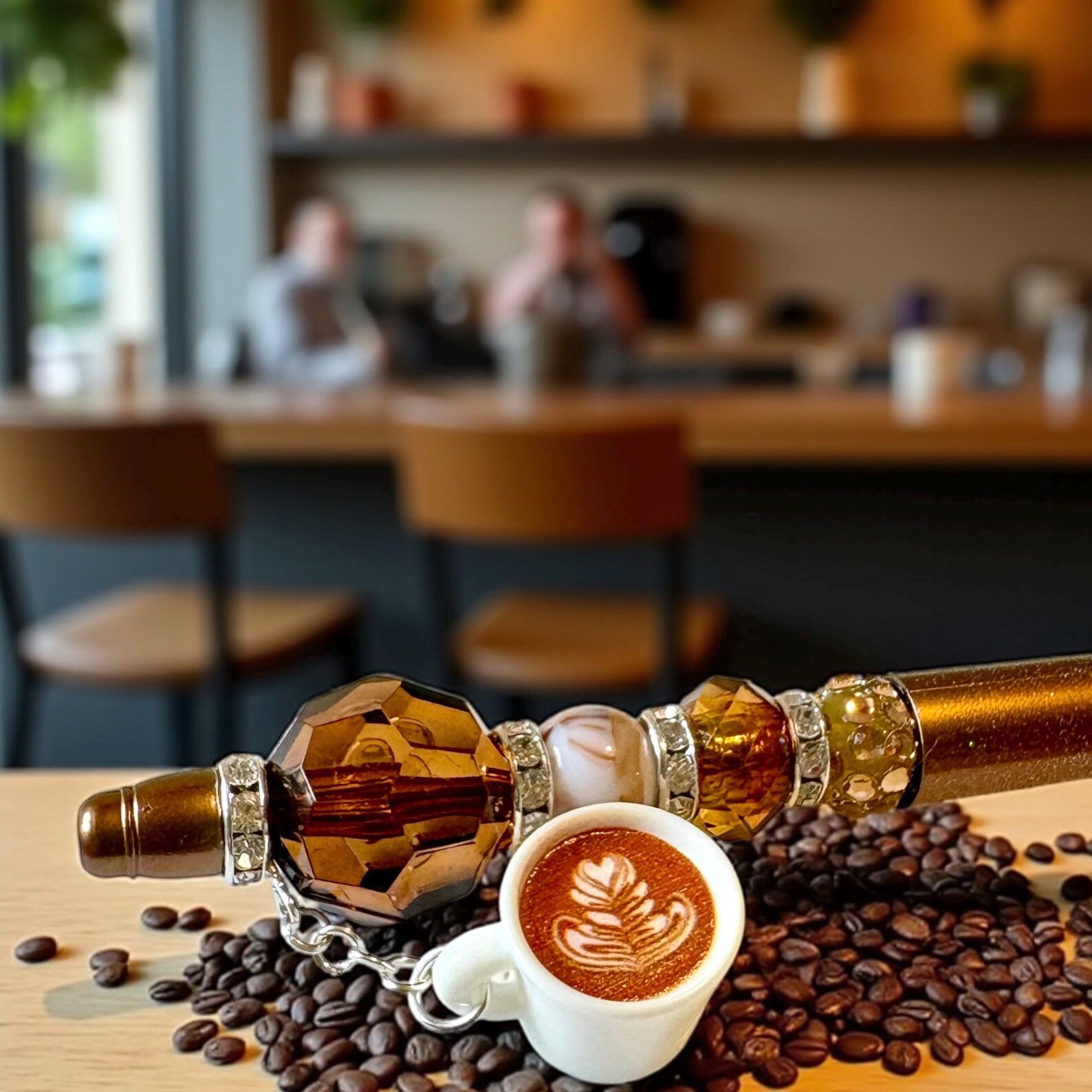 Coffee Beaded Pen: Barista Gift for Coffee Lovers - Etsy