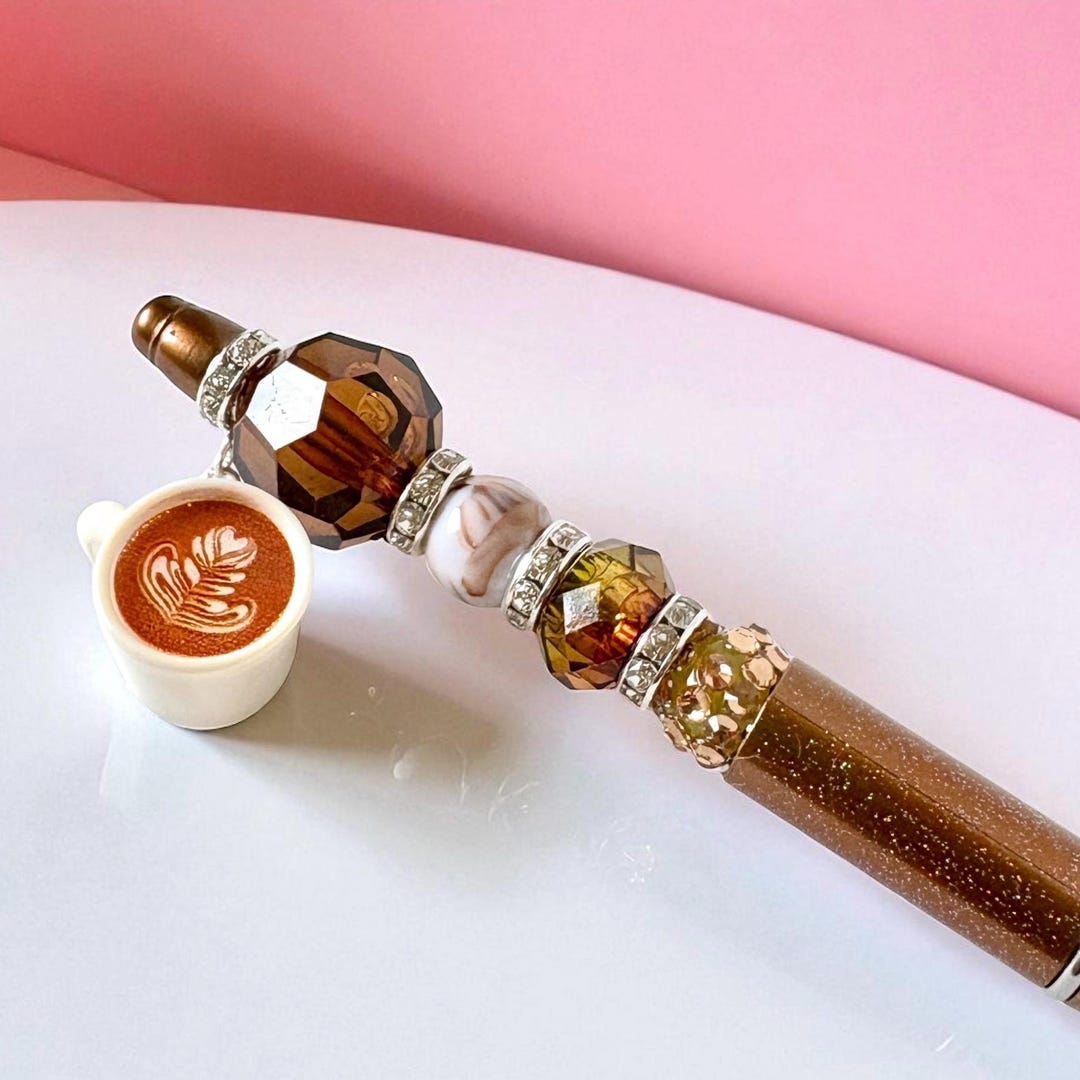 Coffee Beaded Pen: Barista Gift for Coffee Lovers - Etsy