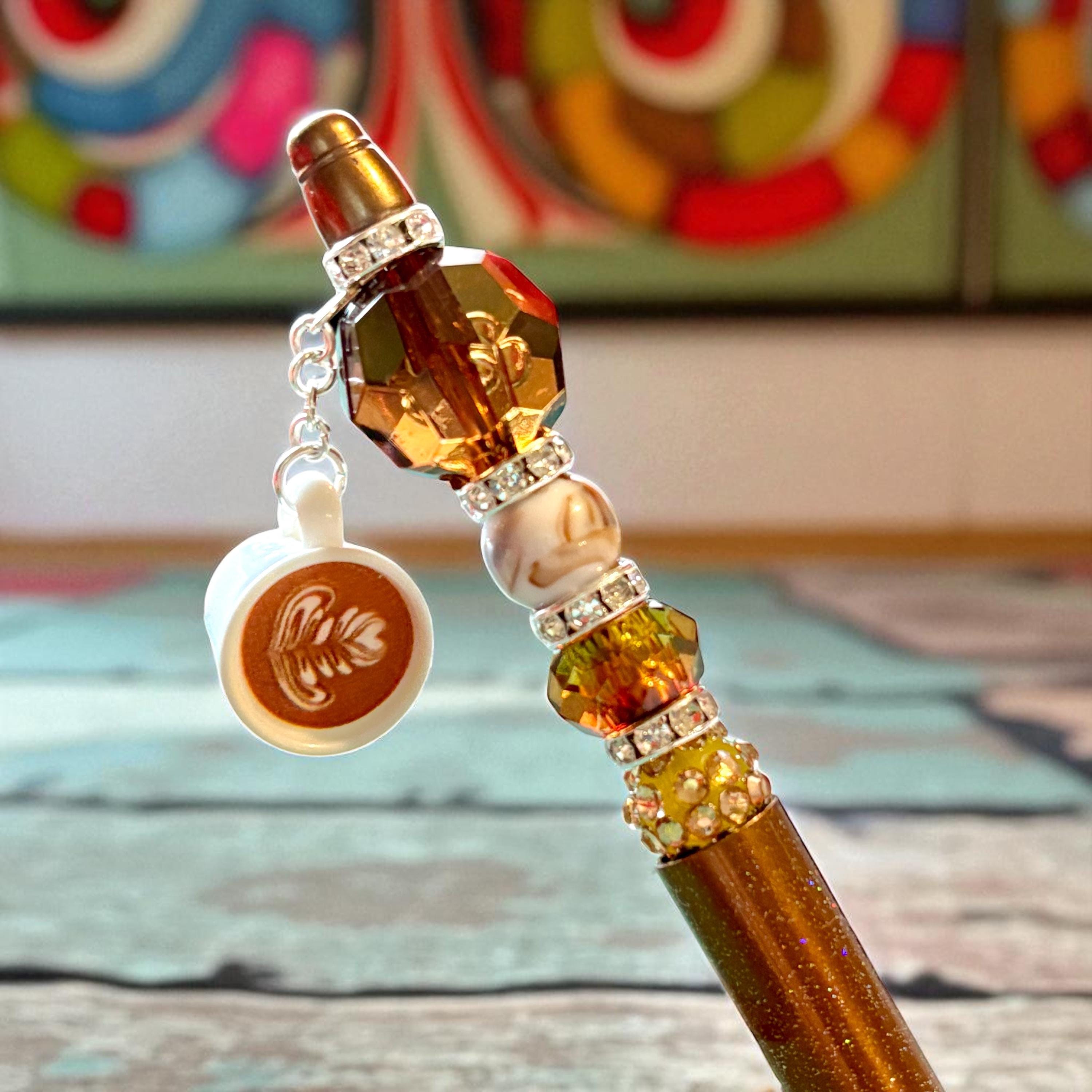 Coffee Beaded Pen: Barista Gift for Coffee Lovers - Etsy