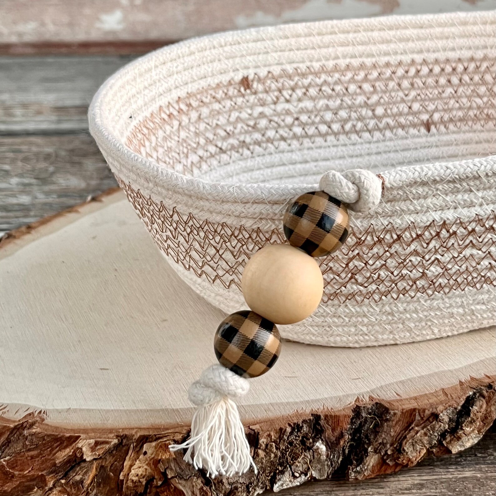 Small Oval Cotton Rope Bowl Coiled Rope Key Dish Entryway - Etsy
