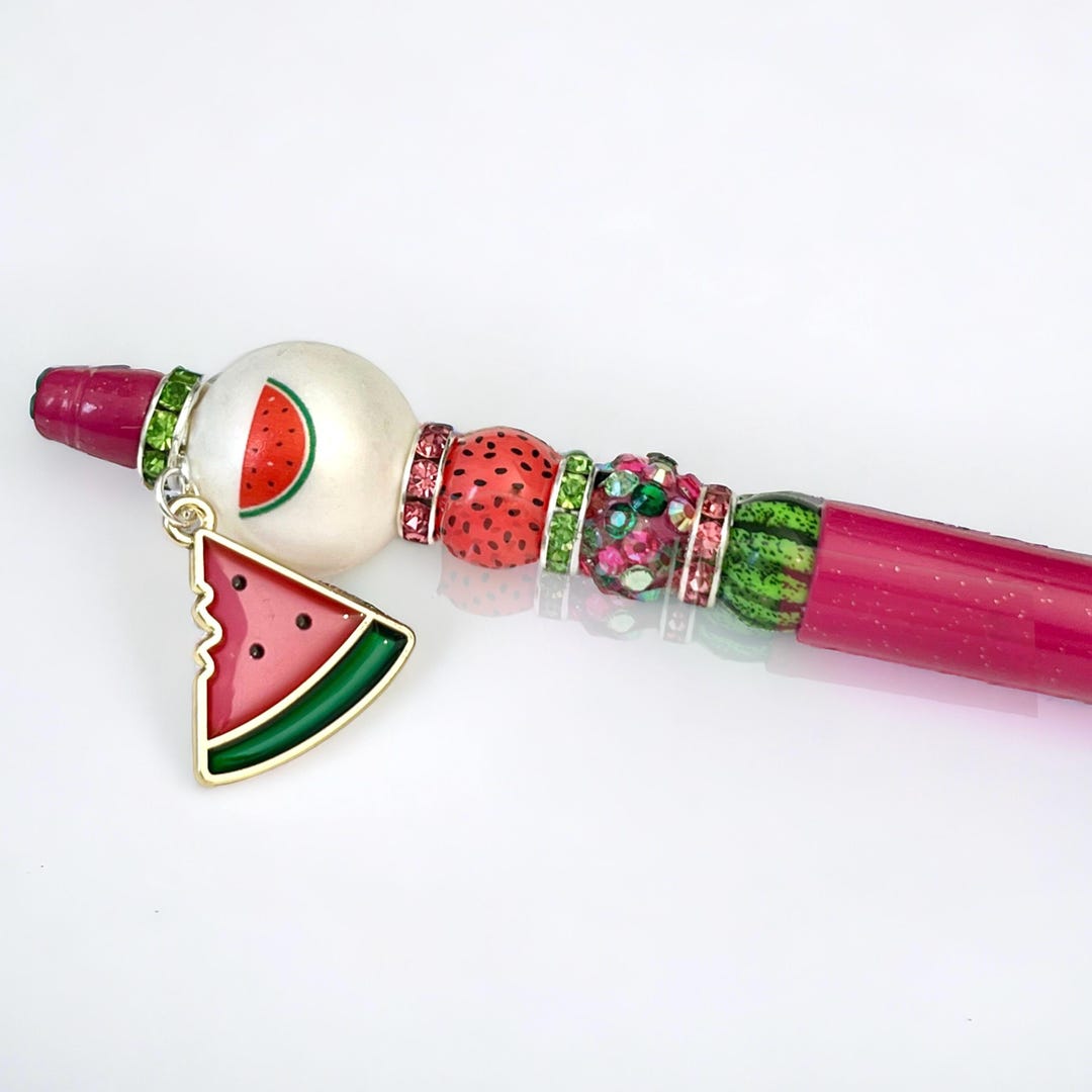 Watermelon Beaded Pen - Etsy