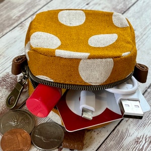 Mini Backpack Coin Purse Zippered Keychain Pouch Little - Etsy