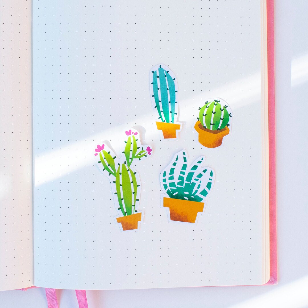 Kakteen Sticker Set / Kaktus Sticker / Kaktus Aufkleber / - Etsy.de