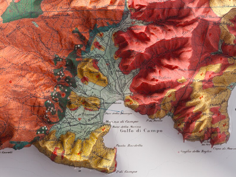 Elba Island italy Geological Map of 1884 2D Poster Shaded - Etsy Elba Island italy Geological Map of 1884 2D Poster Shaded - Etsy