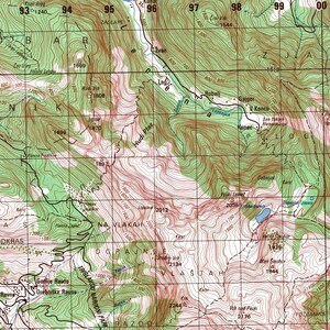 Bovec (slovenia), Topographic Map 1987 - Vintage Reprint Poster, Wall ...