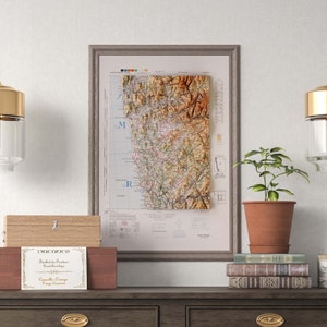 Porto (portugal) 1944 Topographic Map: Vintage Flat Shaded Relief Print ...