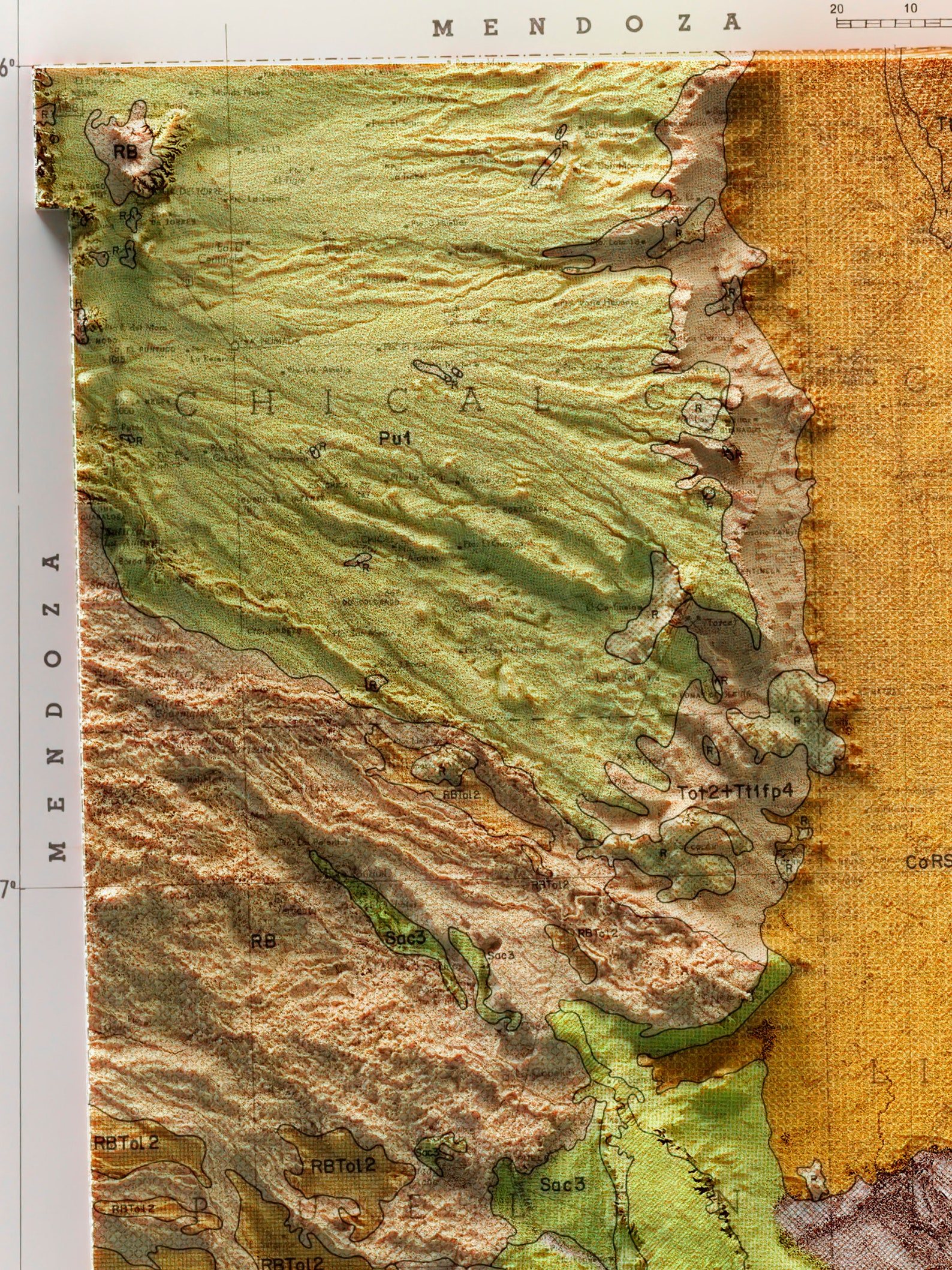 Pampas argentina Soil Map of 1976 2D Poster Shaded Relief - Etsy