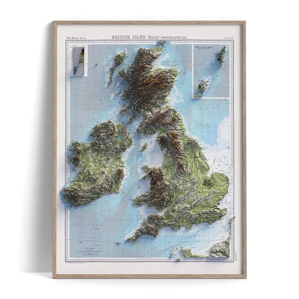 Raised Map of Ireland - Etsy