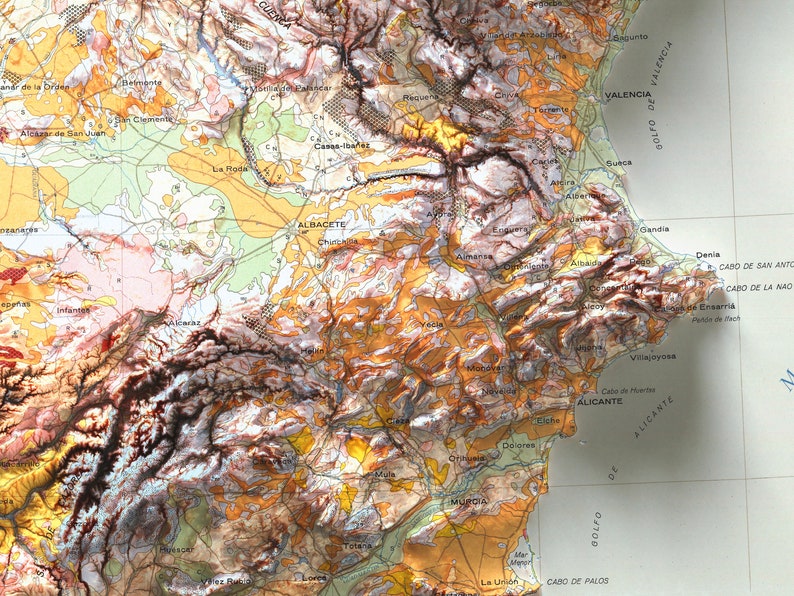 Spanish Peninsula and Baleares spain Soil Map 1966 - Etsy