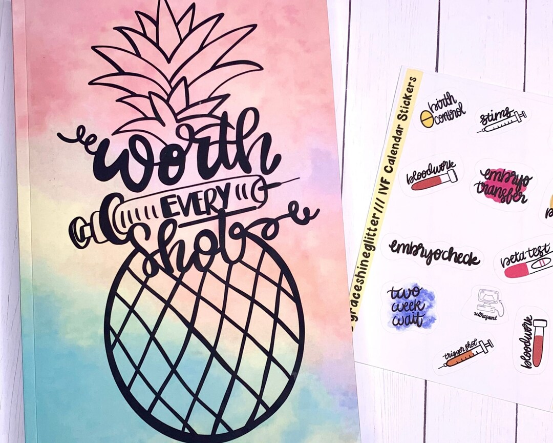 Worth Every Shot IVF Planner Guided Devotional Journal IVF DiaryTTC ...