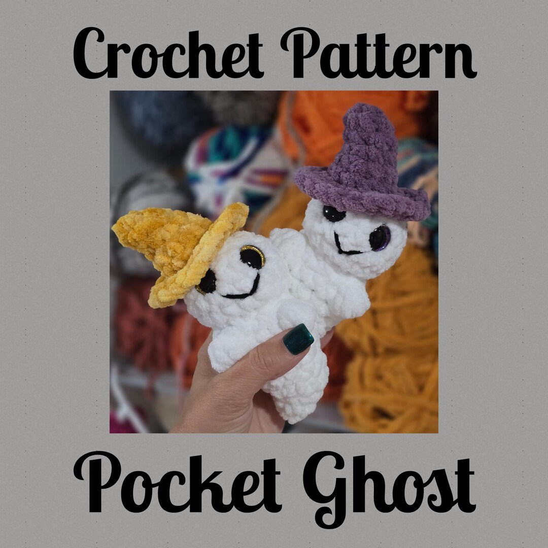 CROCHET PATTERN, Pocket Ghost, Pocket Friends, Spooky Pocket Collection ...