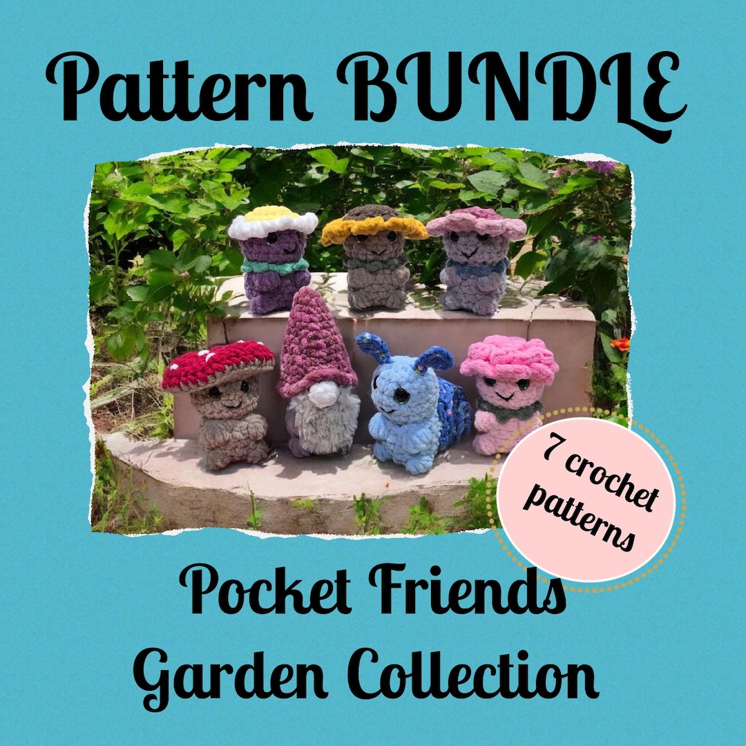 Crochet Pattern: Garden Pocket Friends Amigurumi Bundle (PDF Pattern ...