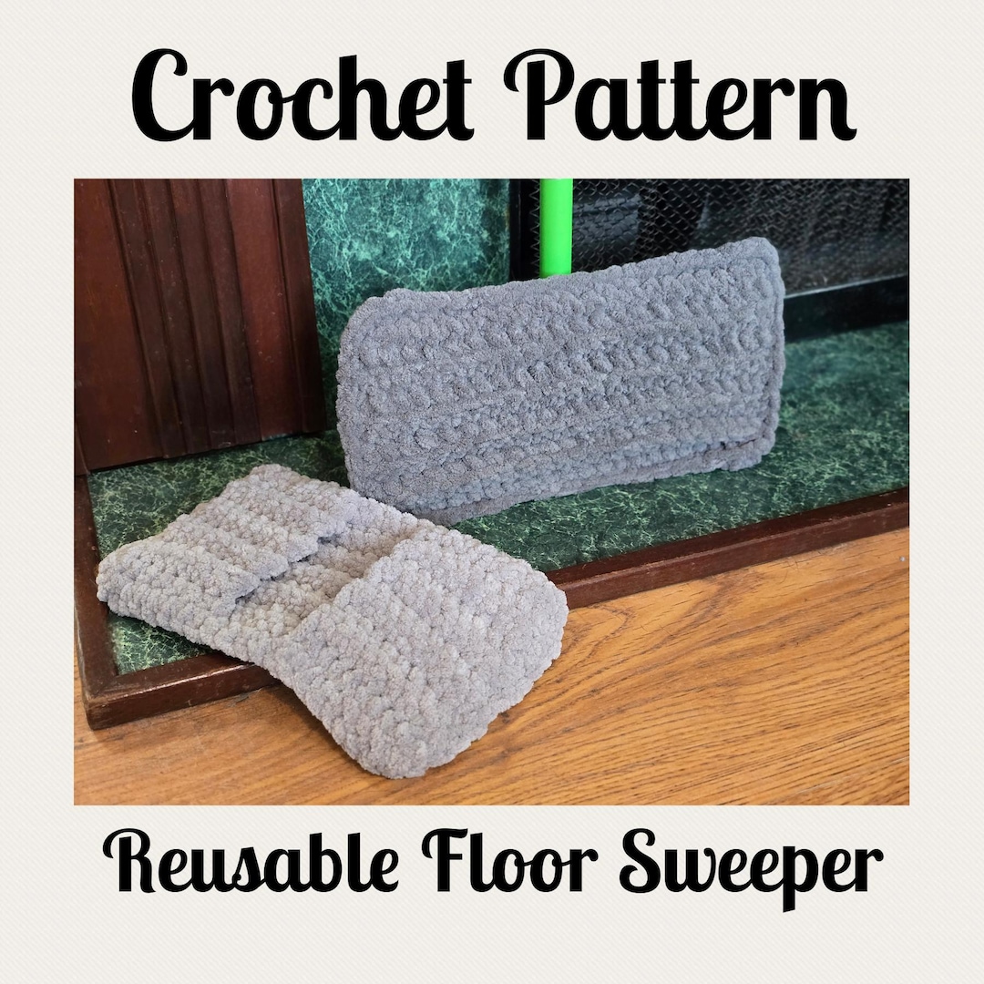 CROCHET PATTERN, Floor Sweeper Cover, Swiffer Crochet Cover Pattern ...