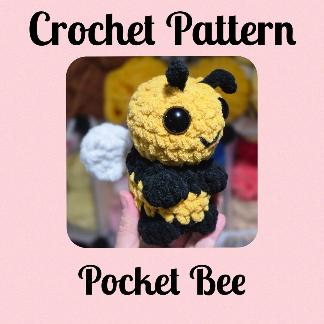 CROCHET PATTERN, Pocket Bee, Pocket Friends, Buggy Collection ...