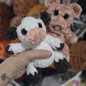 CROCHET PATTERN BUNDLE, Moo Tilda and Piggy Sue, Crochet Patterns ...