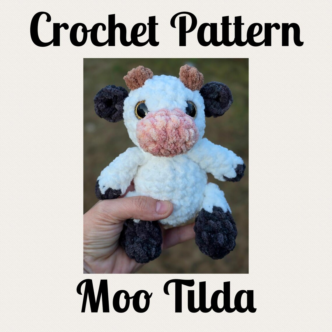 Moo Tilda Cow Crochet Pattern: Farm Animal Mini Collection (PDF Pattern ...