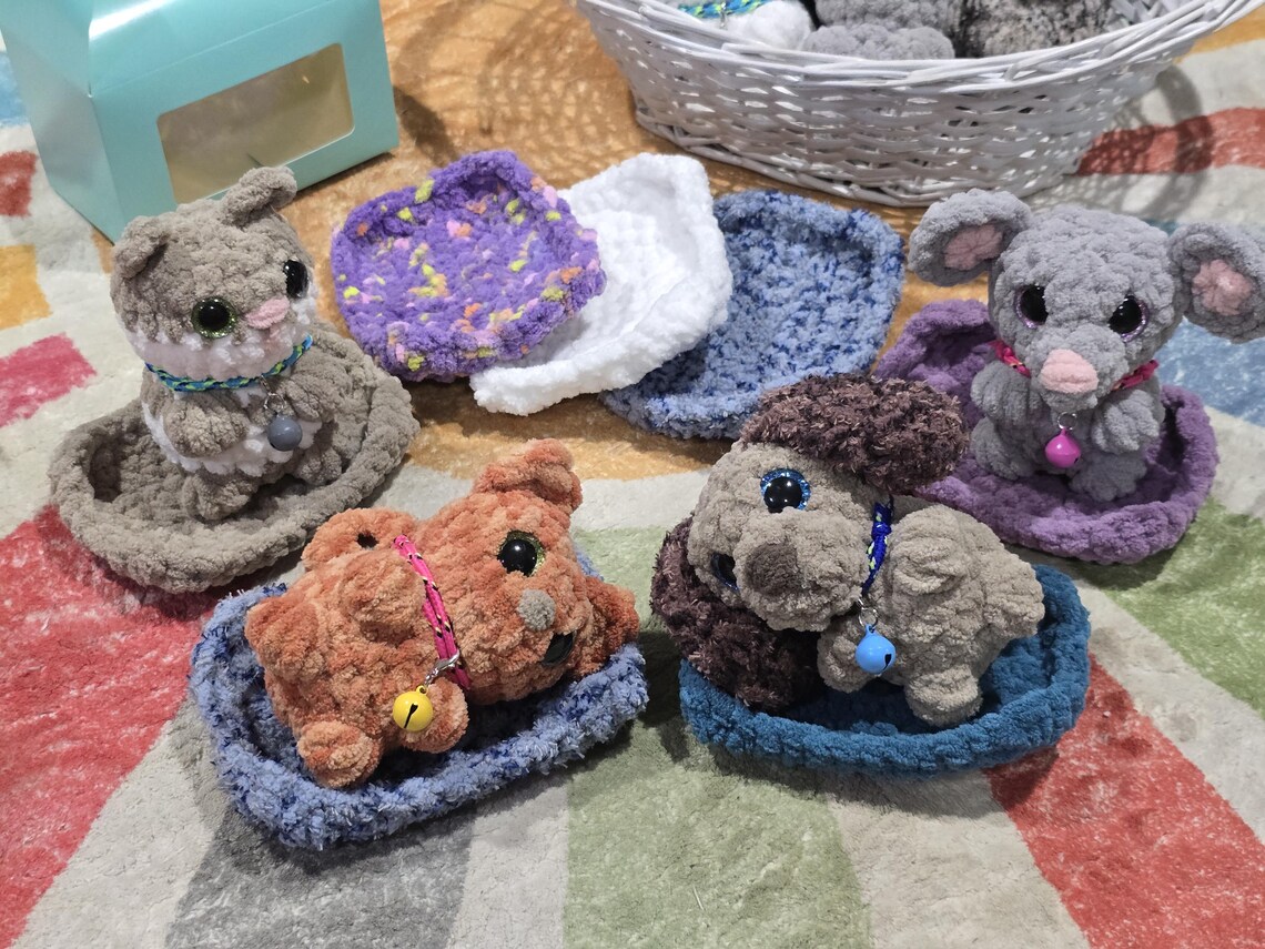CROCHET PATTERN, Pocket Puppy, Pocket Pets, Pocket Friends, Crocheted ...