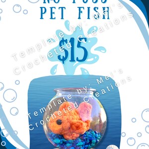 Editable Fish Adoption Certificate & Market Sign Template (canva) - Etsy