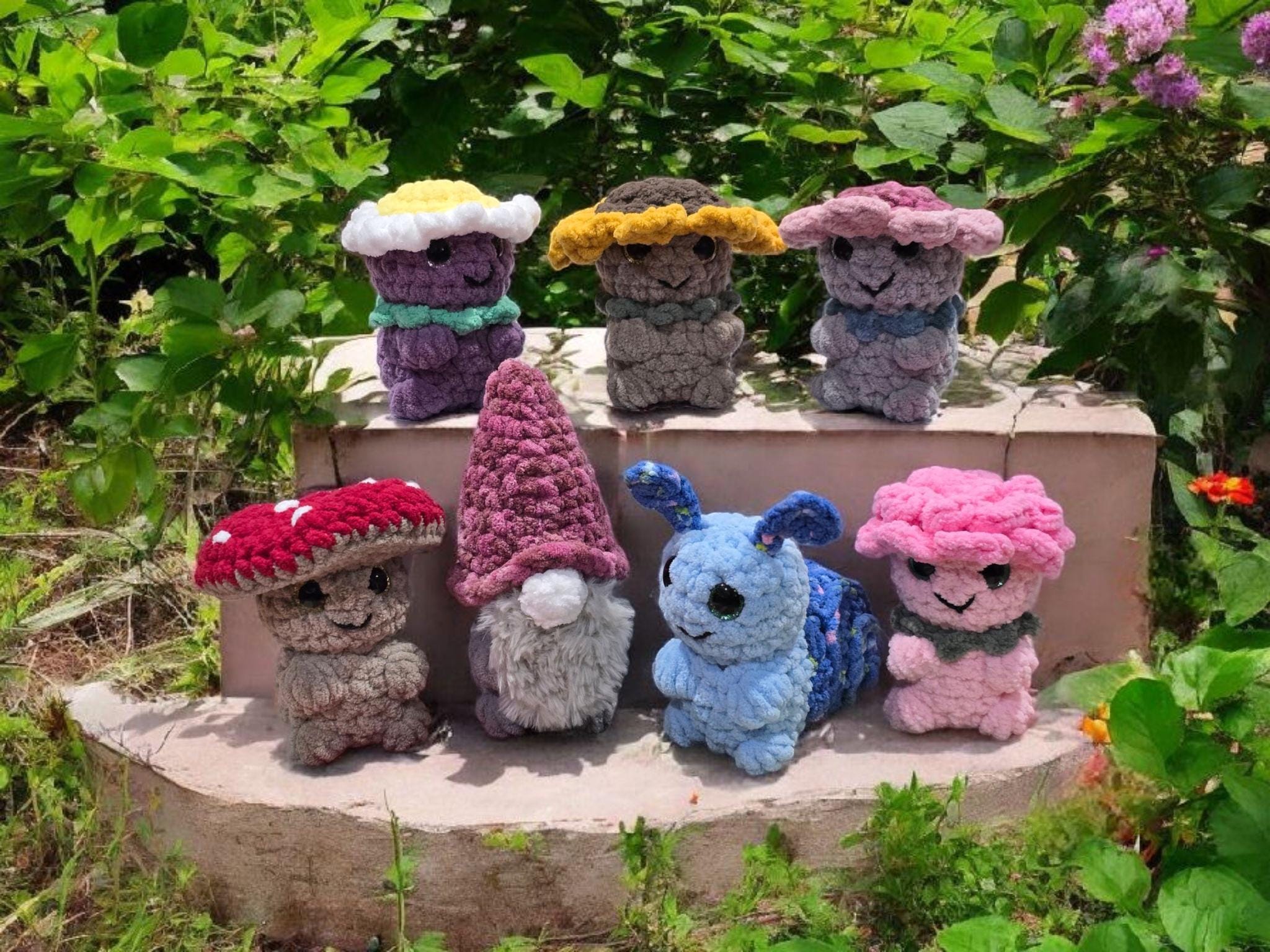 Crochet Pattern: Garden Pocket Friends Amigurumi Bundle (PDF Pattern ...