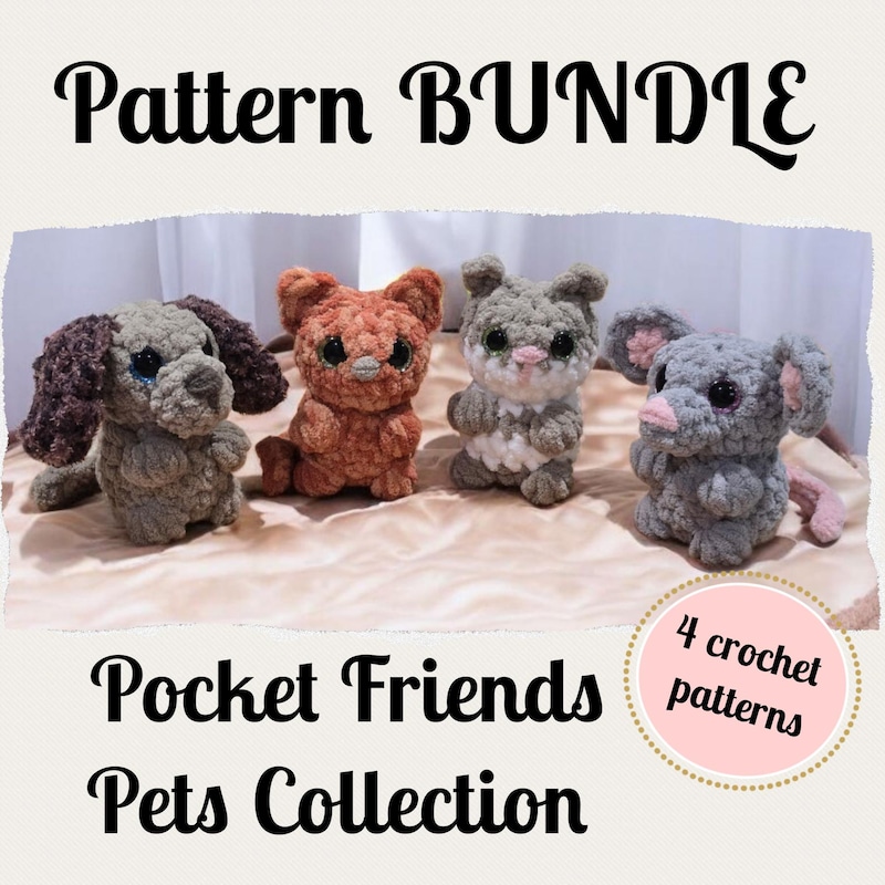 Pocket Pets Crocheted - Etsy UK